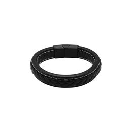 Steel_Art Armkette M&auml;nner Jilt goldfarben in schwarz | Gr.: 19 cm