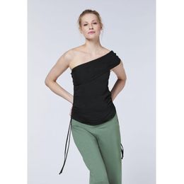 Detto Fatto Yoga-Top mit vielen Styling-Optionen in Schwarz | Gr.: 32/34