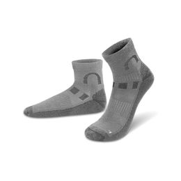 Normani 2 Paar Merino-Kurzschaftsocken Lismore in Grau | Gr.: 35-38
