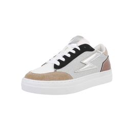 Ital-Design Freizeitschuh in Gold und Creme | Gr.: 38