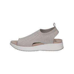 Caprice Sandale in LT GREY KNIT | Gr.: 37
