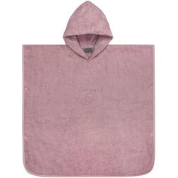 Normani Kinder Baumwoll Badeponcho Manama in Rosa | Gr.: 75 x 90 cm