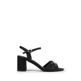 Wittchen Geflochtene Sandalen Mit Dekorativer Schnalle in Black | Gr.: 36