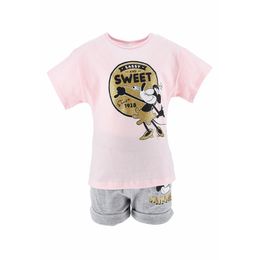 Disney Minnie Mouse 2tlg. Outfit "Minnie" in Rosa/ Grau | Gr.: 116
