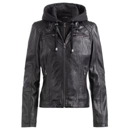 CBL Damen Lederjacke in schwarz | Gr.: 44