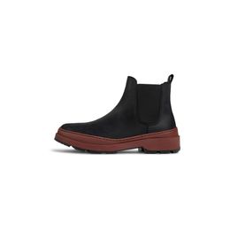 Camper Leder-Chelsea-Boots in Schwarz/ Hellbraun | Gr.: 41