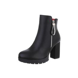 Ital-Design Stiefelette in Schwarz | Gr.: 37