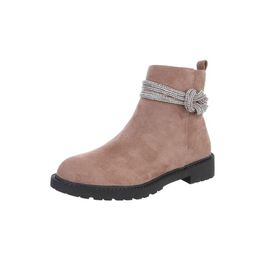 Ital-Design Stiefelette in Hellbraun | Gr.: 38