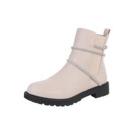 Ital-Design Stiefelette in Beige | Gr.: 38