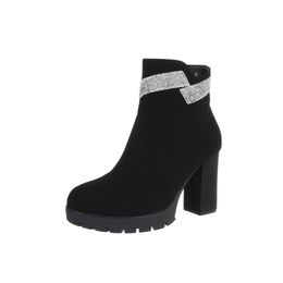 Ital-Design Stiefelette in Schwarz | Gr.: 38