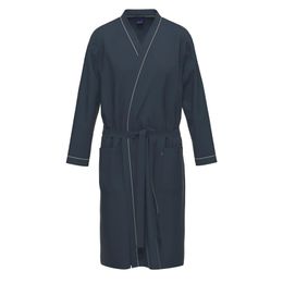 Ammann Morgenmantel Sweat Cotton in Nightblue | Gr.: 48