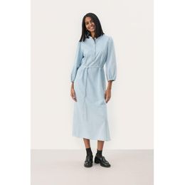 PART TWO Kleid NadijaPW Easy fit in Whiteish Blue Denim | Gr.: 38