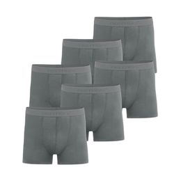Normani 6 Herren Boxershorts aus Viskose Cubao in Hellgrau | Gr.: S
