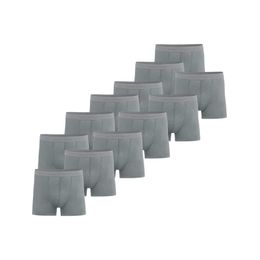Normani 12 Herren Viskose-Boxershorts in Hellgrau | Gr.: L