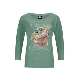 Pullover Sweatshirt Star Wars Yoda The Child in Gr&uuml;n | Gr.: M