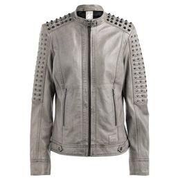 CBL Damen Lederjacke in grau | Gr.: 34