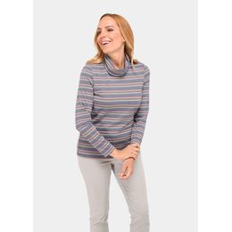 GOLDNER Hautsympathisches Ringelshirt mit Rollkragen in bunt / geringelt | Gr.: 40