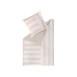 Esprit Renforc&eacute;-Bettw&auml;sche-Set "Greta" in Rosa/ Beige | Gr.: 140x200 cm