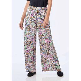 GOLDNER Kurzgr&ouml;&szlig;e: Hose mit weitem Bein in bunt / gemustert | Gr.: 20