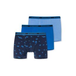 Schiesser Retroshorts 3er-Pack Basic Kids in blau mehrfarbig | Gr.: 116