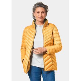 GOLDNER Kurzgr&ouml;&szlig;e: Leichte Steppjacke mit Diagonalstepp in safran | Gr.: 22