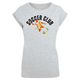 F4NT4STIC T-Shirt Soccer Club Sport Fan Artwork in grau meliert | Gr.: S
