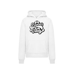 F4NT4STIC Hoodie Soccer Vibes Typography Sporty Graphic in wei&szlig; | Gr.: 122/128