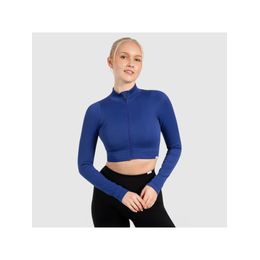 Smilodox Cropjacke Kompression Zeya - Bitte eine Nummer größer bestellen in Royal Blau | Gr.: L