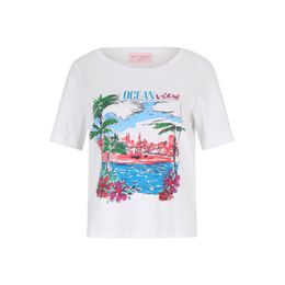 Betty Barclay Basic Shirt mit Aufdruck in Patch White/Varicolored | Gr.: 36