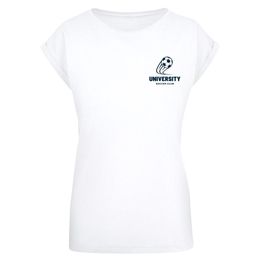 F4NT4STIC T-Shirt University Soccer Club Classic Minimalist in weiß | Gr.: XS