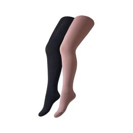 Camano Strumpfhose 2er Pack ca-soft in navy + fuchsia | Gr.: 98/104