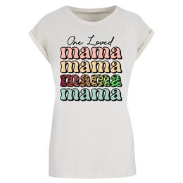 F4NT4STIC T-Shirt Mothers Day Mama Typography Leopard Print Pastel in Whitesand | Gr.: L