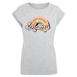 F4NT4STIC T-Shirt Mothers Day Celebration Rainbow in grau meliert | Gr.: 4XL