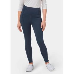 GOLDNER Kurzgr&ouml;&szlig;e: Figurformende Leggings mit Shaping-Effekt in marine | Gr.: 27