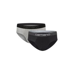 Camano 2er-Set: Slips in Schwarz/ Grau | Gr.: M