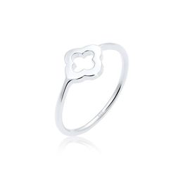 Elli Ring 925 Sterling Silber Kleeblatt in Silber | Gr.: 54