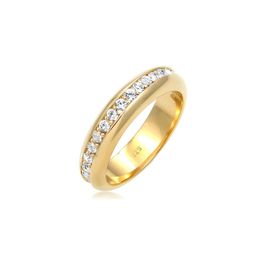 Elli Ring 925 Sterling Silber Cocktailring in Gold | Gr.: 58