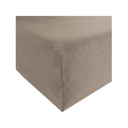 Estella Single-Jersey Spannbettlaken in kiesel | Gr.: 90x190 cm - 100x200 cm