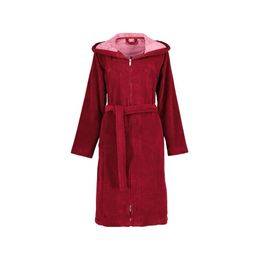 Vossen Badem&auml;ntel Damen Kurzmantel mit Kapuze Palermo burgundy - 016 in burgundy - 016 | Gr.: L