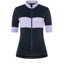 super.natural Merino Fahrradtrikot W GRAVA MAILLOT in blau | Gr.: S