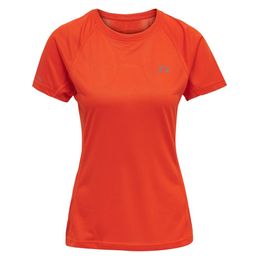 Newline T-Shirt Raglan&auml;rmel Women Running Damen in SPICY ORANGE | Gr.: XL