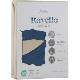 Aspero Spannbettlaken Ravello in Beige | Gr.: 140 x 200 x 35