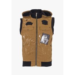 PLUS EIGHTEEN Herren Weste in Camel | Gr.: XL