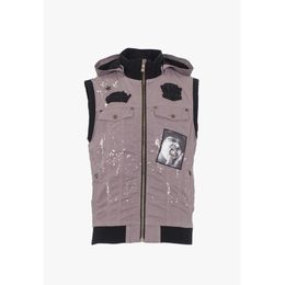 PLUS EIGHTEEN Herren Weste in Grau | Gr.: M