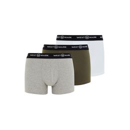 WESTMARK LONDON Retro Short / Pant Oscar in White / Grey Melange / Khaki | Gr.: XL