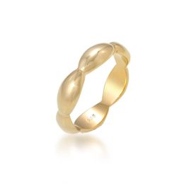Elli Ring 925 Sterling Silber Kugel, Oval in Gold | Gr.: 56