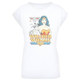 F4NT4STIC T-Shirt DC Comics Superhelden Wonder Woman Posing in wei&szlig; | Gr.: L