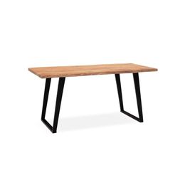 KADIMA DESIGN Schreibtisch Massiv Baumkante, Industrial Design Handarbeit | Gr.: 120 x 60 x 76 cm