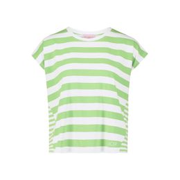 Betty Barclay Basic Shirt mit Streifen in White/Green | Gr.: 40