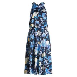 Vera Mont Cocktailkleid mit Stehkragen in Dunkelblau/Blau | Gr.: 40